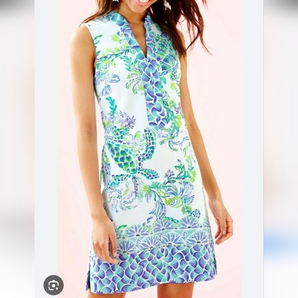 Lilly Pulitzer | Swim | Lilly Pulitzer Larsen Blue And Green Floral ...